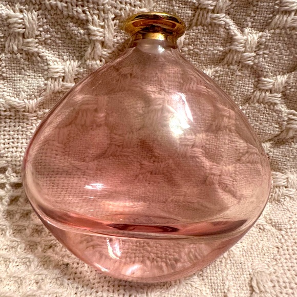 Royal Limited | Other | Art Glass Vase Soft Pink Gold Rim Oval Bud Vase ...